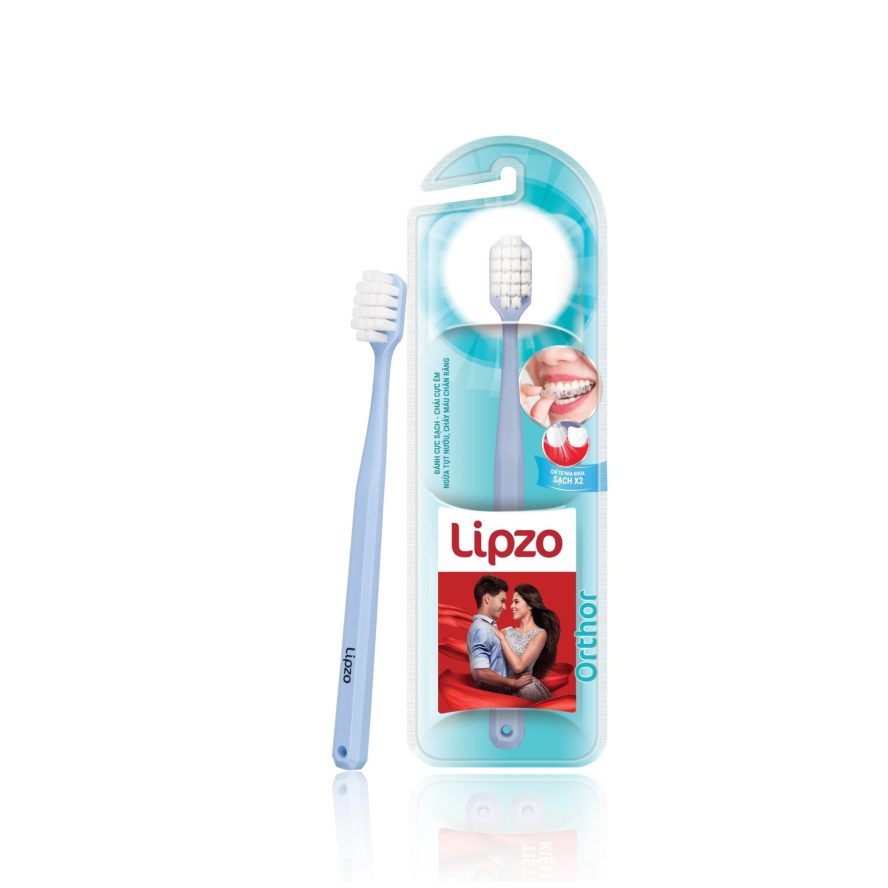 BÀN CHẢI ĐÁNH RĂNG CAO CẤP LIPZO ORTHOR CHO RĂNG NIỀNG - Diligo®