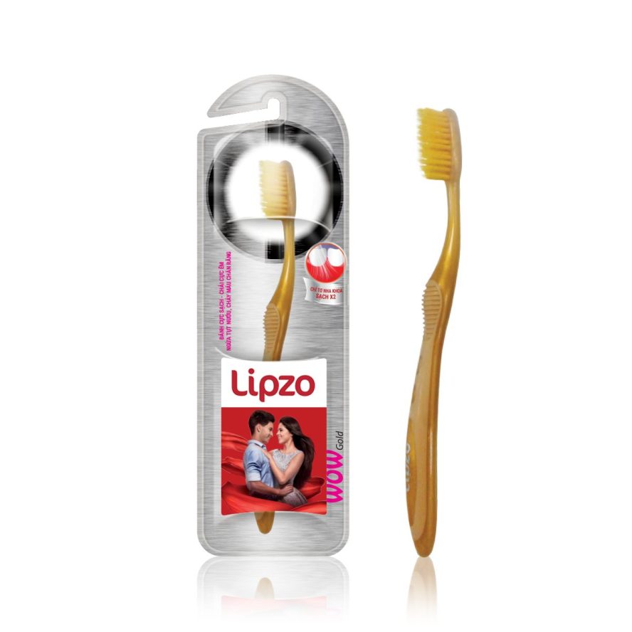 BÀN CHẢI ĐÁNH RĂNG LIPZO WOW GOLD - Diligo®